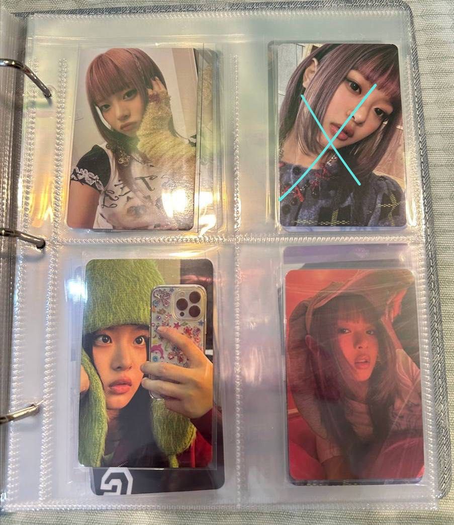 NEWJEANS HANNI ALBUM PCS BLUEBOOK OMG MESSAGE CARD GET UP BEACH BAG ...