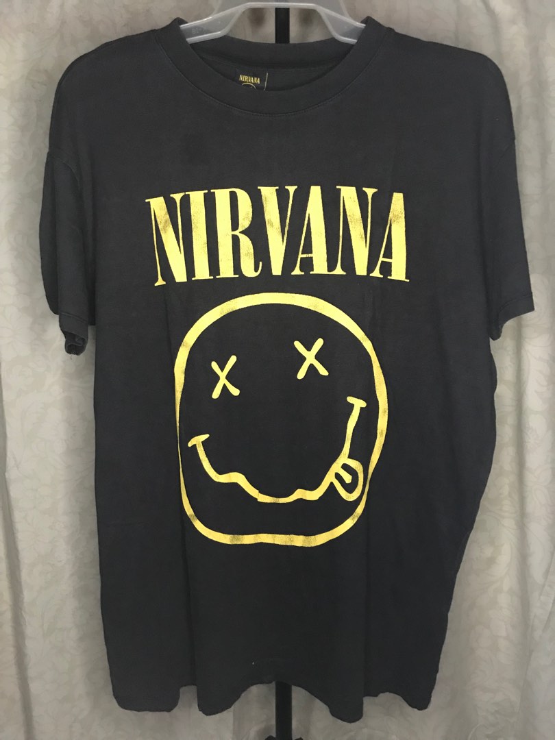 Nirvana Shirt (Official Merch), Men's Fashion, Tops & Sets, Tshirts ...