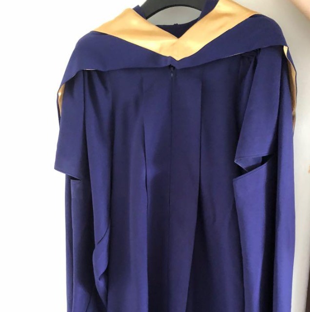 NUS Master of Science Graduation Gown (Gold), Women's Fashion, Dresses ...