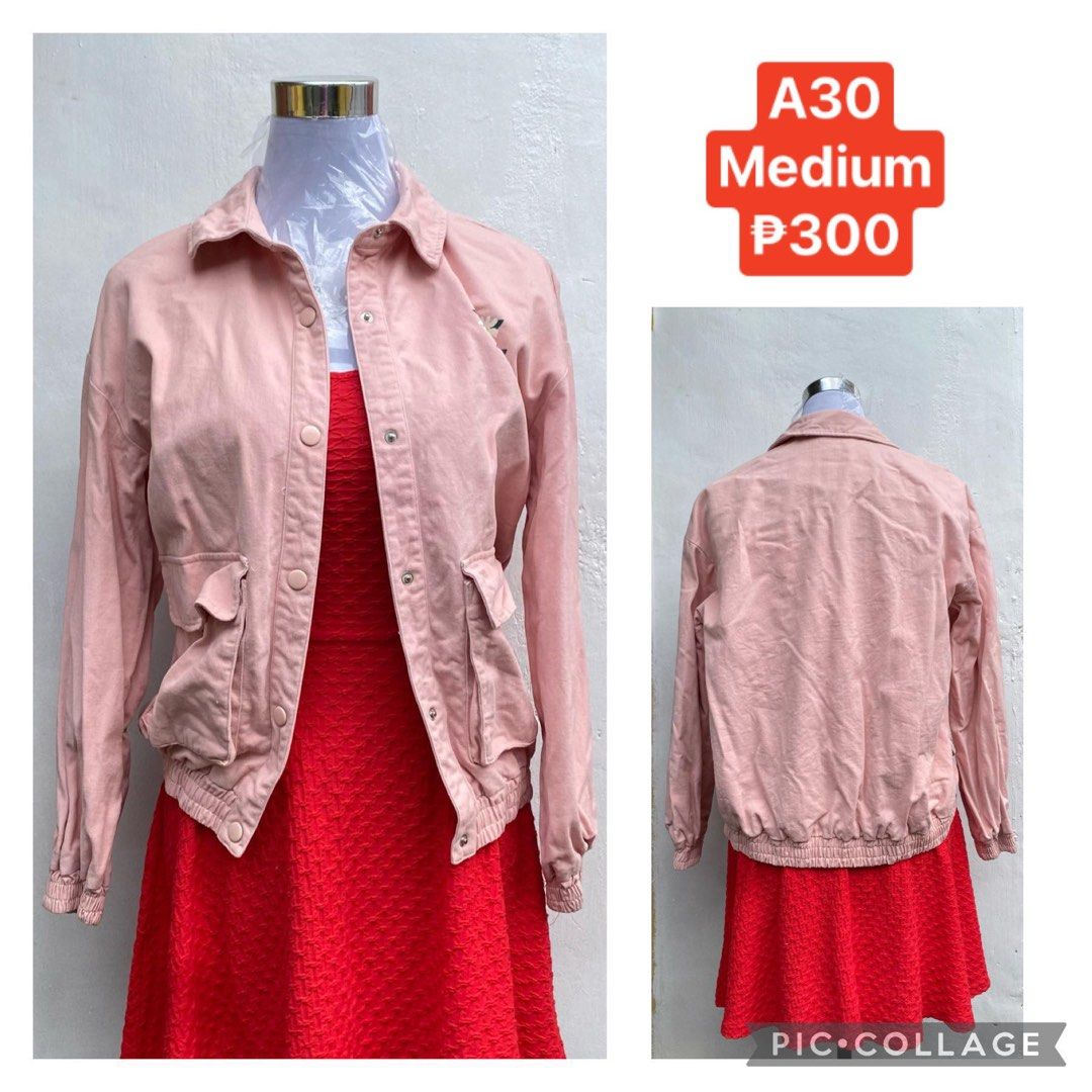 Old rose Denim Jacket, Women's Fashion, Coats, Jackets and Outerwear on ...
