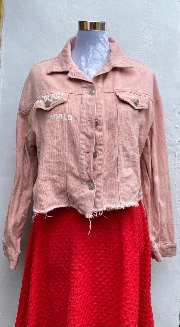 OLD ROSE DENIM JACKET, Women's Fashion, Coats, Jackets and Outerwear on ...