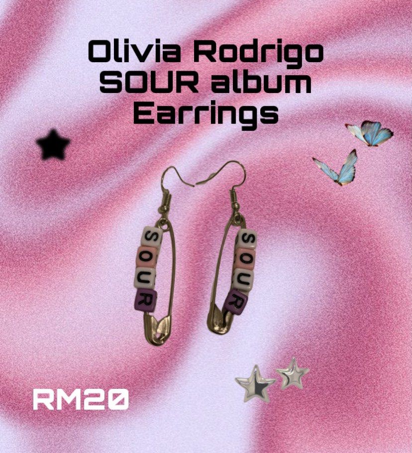 Olivia Rodrigo safety pin earrings, Women's Fashion, Jewelry ...
