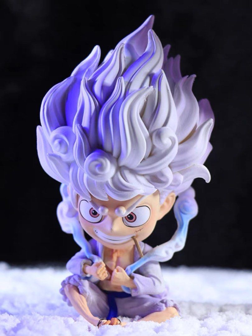 One Piece GK PVC WCF scale Monkey D. Luffy Gear 5 Sun god nika chibi ...