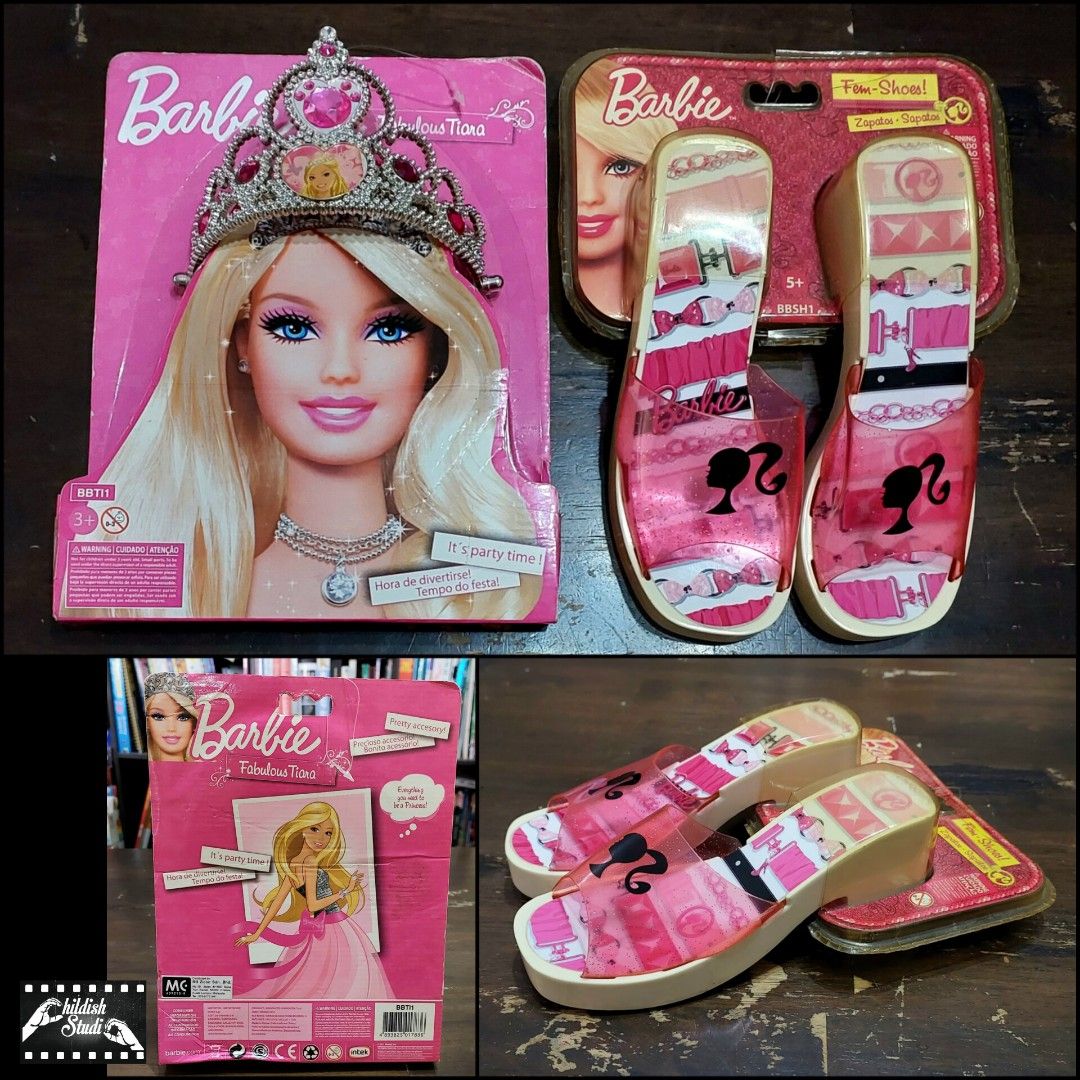 Original BARBIE Kids Tiara & Shoes, Hobbies & Toys, Toys & Games on ...
