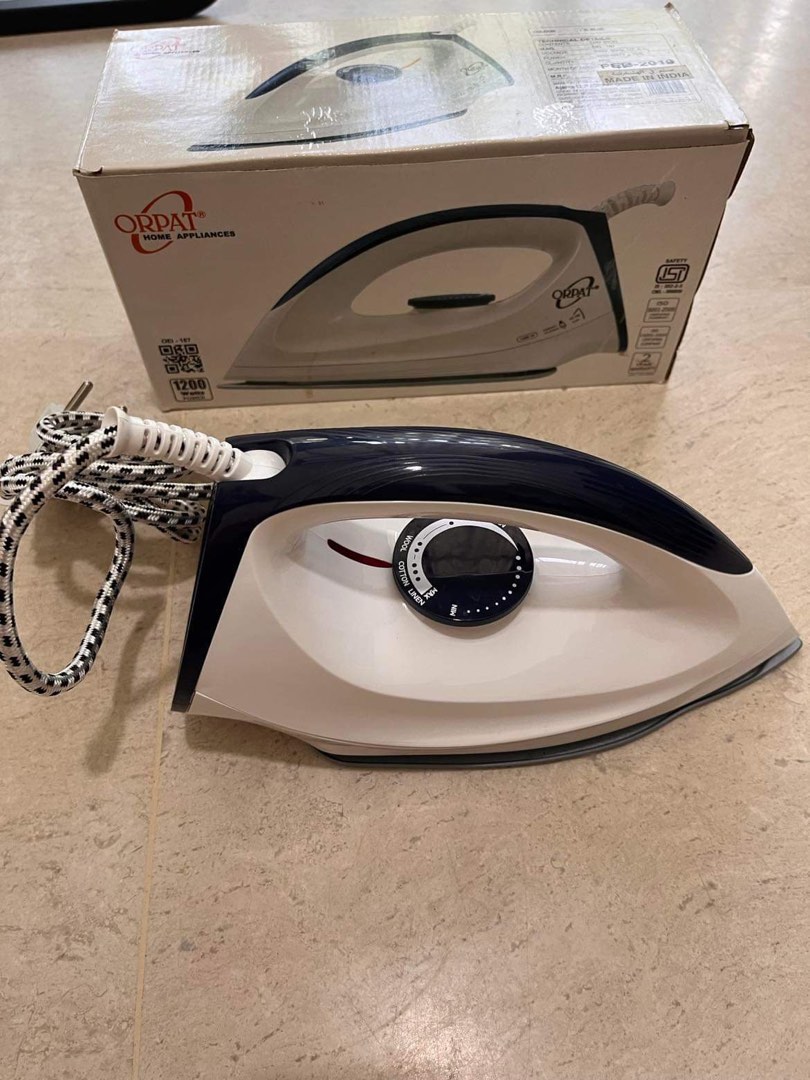 Orpat Iron 1200W, TV & Home Appliances, Irons & Steamers on Carousell