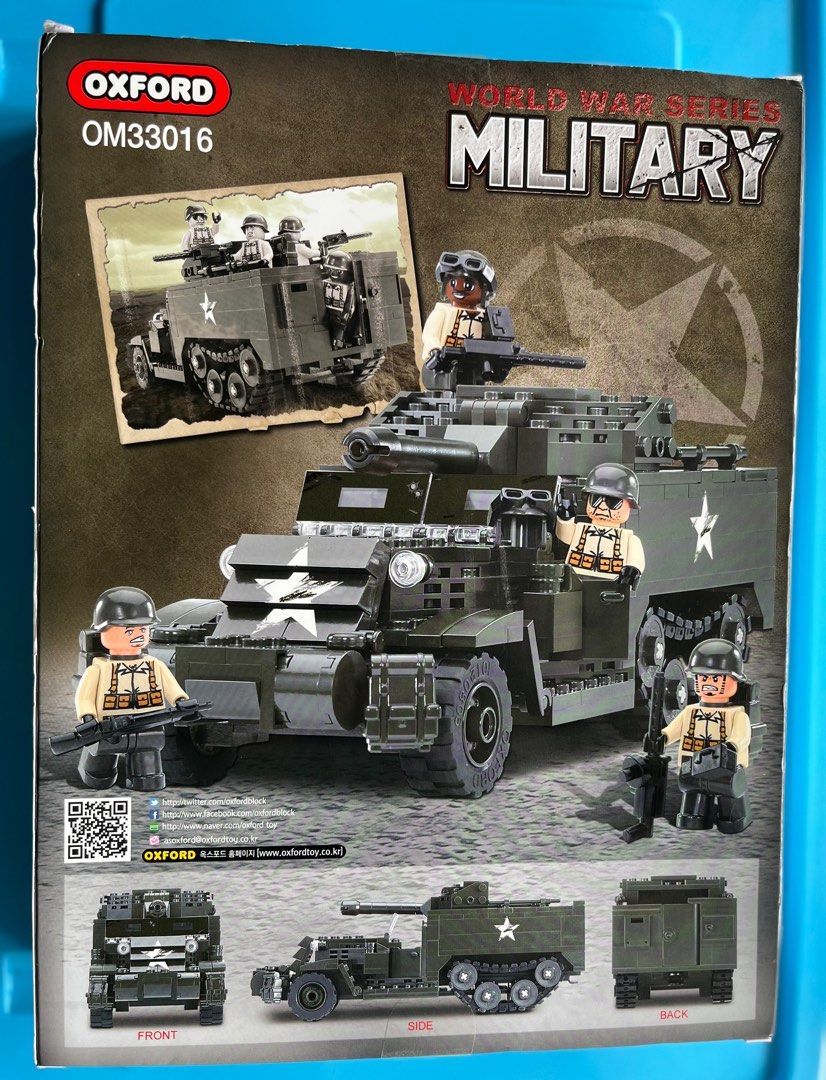 Oxford Bricks - OM33016 Half track Military line, Hobbies & Toys, Toys ...