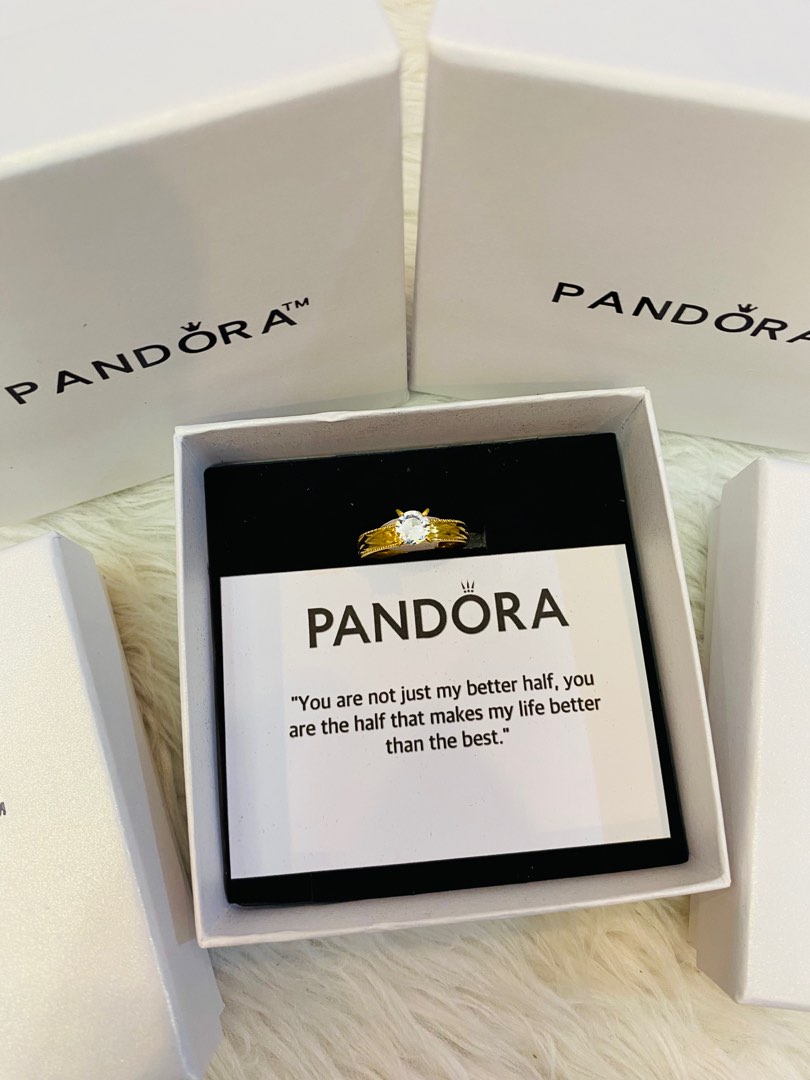 PANDORA PROMISE RING w/ BOX, Women's Fashion, Jewelry & Organizers ...