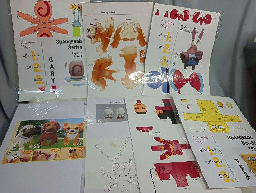 Papercraft karakter, Desain & Kerajinan Tangan, Lainnya di Carousell