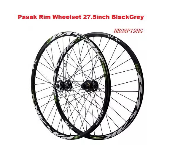 Pasak Bicycle Wheelset Disc Rim Brake Front 2 Bearing & Rear 5 Bearings ...
