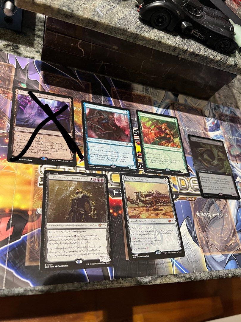 Phyrexian text secret lair cards mtg magic the gathering, Hobbies ...