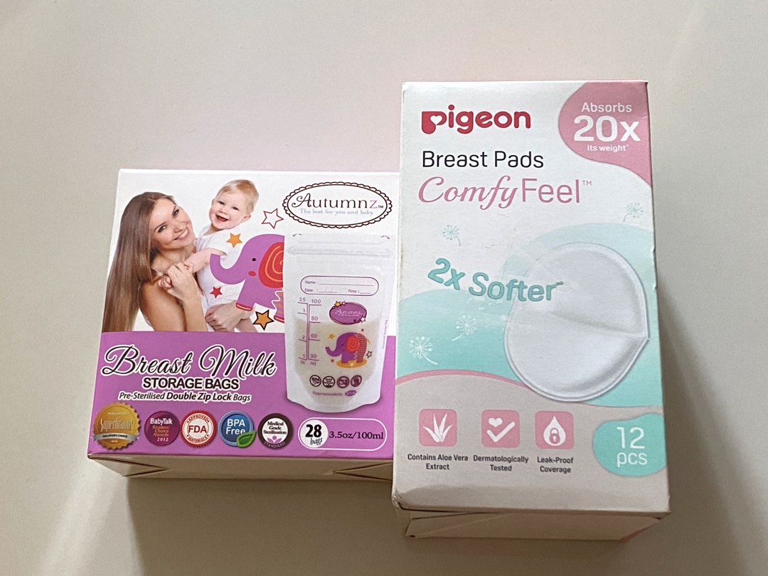 Pigeon breastfeeding Breast Pads milk storage, Babies & Kids, Nursing ...