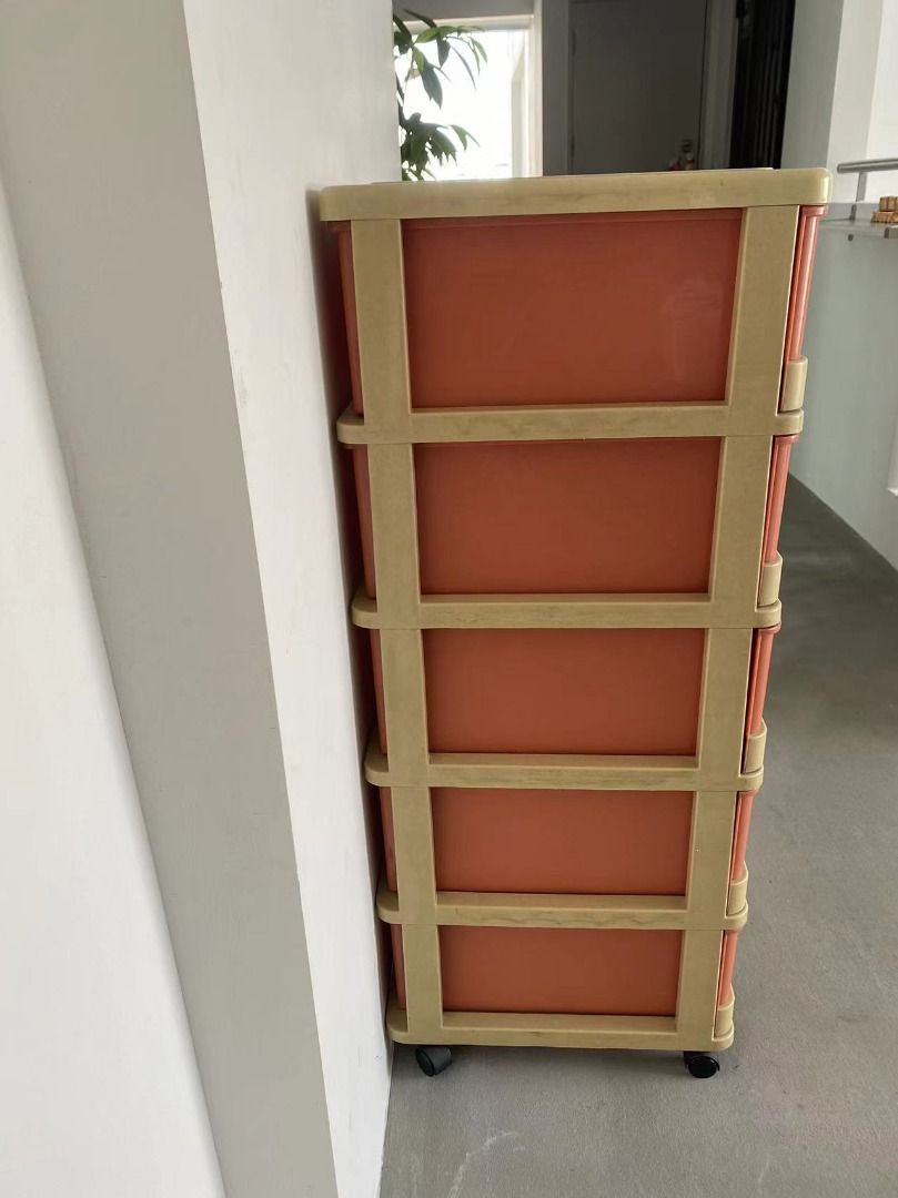 Plastic bucket drawers, Furniture & Home Living, Furniture, Shelves ...