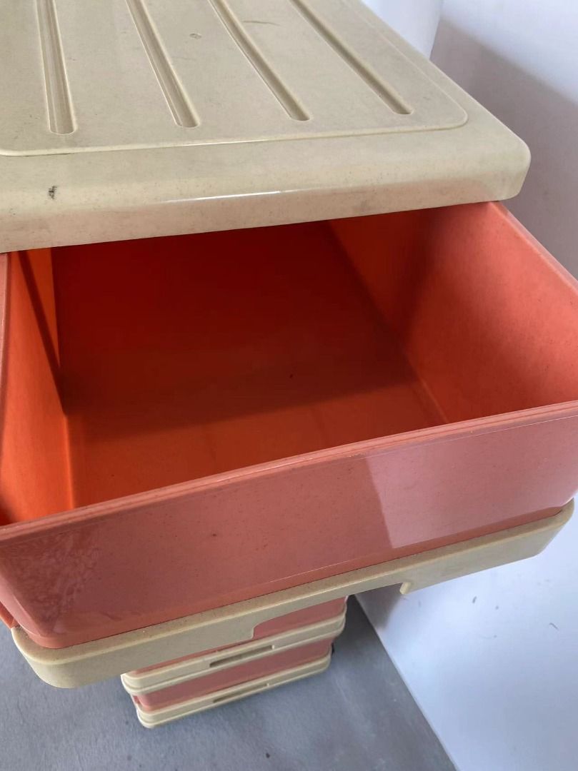 Plastic bucket drawers, Furniture & Home Living, Furniture, Shelves ...