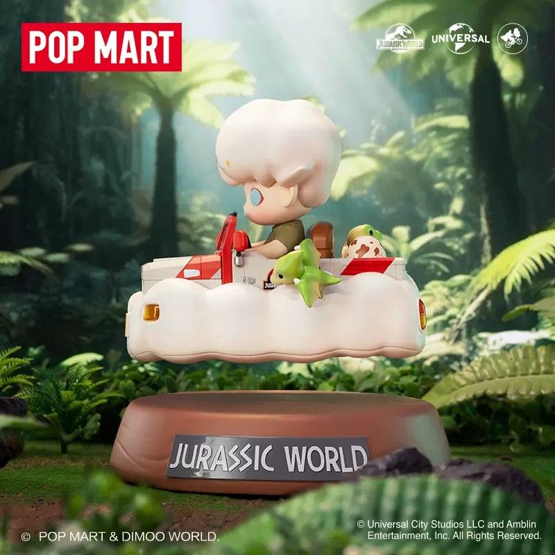[PO] Popmart Dimoo's World Dimoo Jurassic Park Floating Levitation Car ...