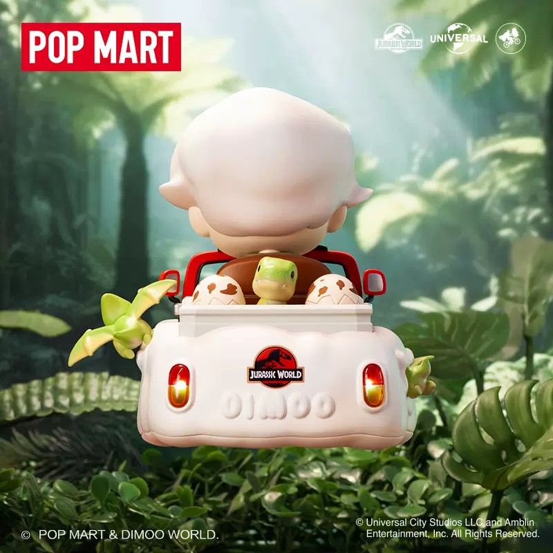 [PO] Popmart Dimoo's World Dimoo Jurassic Park Floating Levitation Car ...