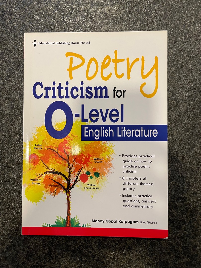 Poetry Criticism for O-Levels English Literature, Hobbies & Toys, Books ...