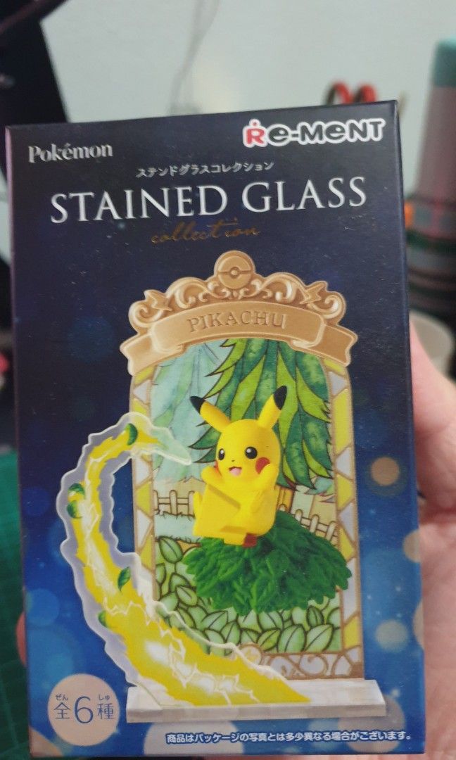Pokemon Stained Glass Collection REMENT RE-MENT Blacky Umbreon, Hobbies ...