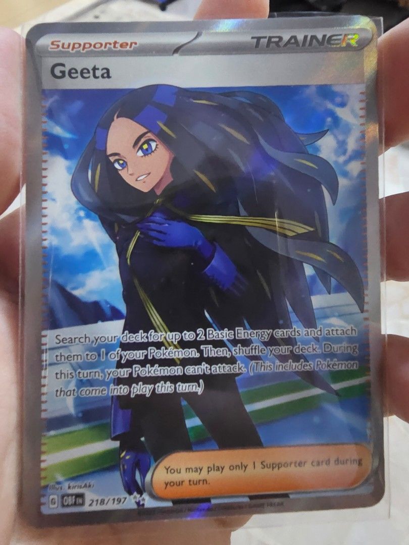 Pokemon TCG Geeta Trainer Obsidian Flames, Hobbies & Toys, Toys & Games ...