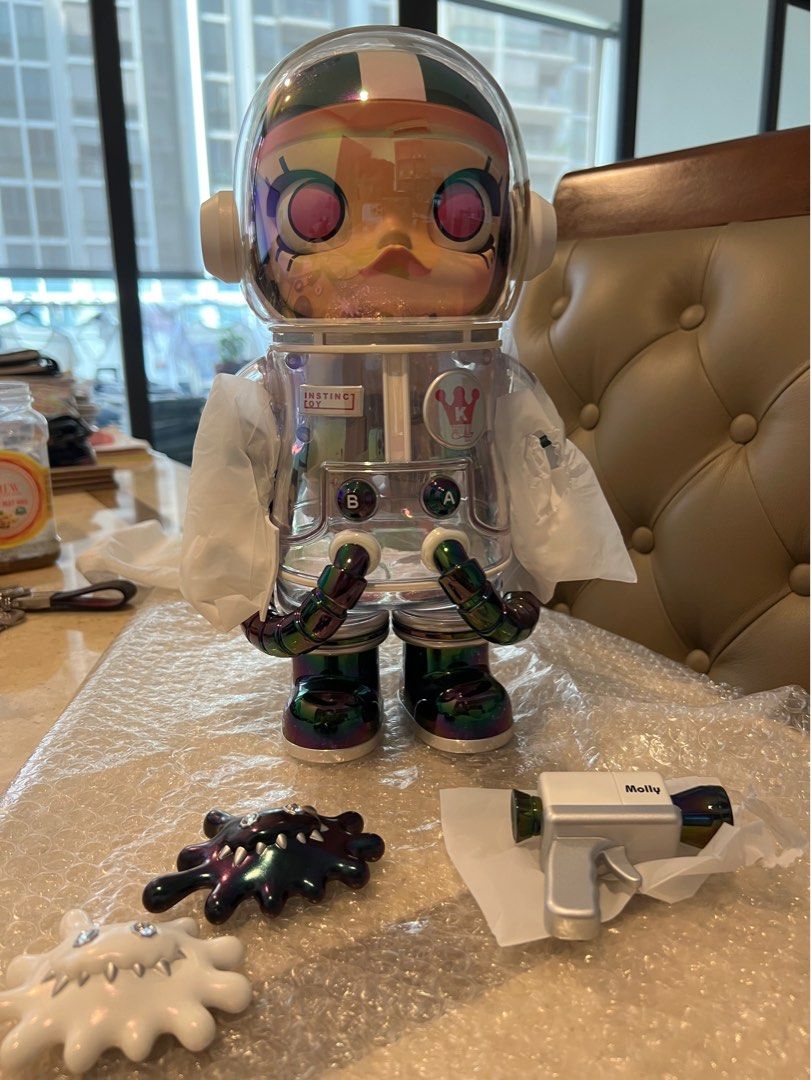 Popmart Pop mart Mega Space Molly 400% Instinctoy signed by Kenny Wong ...