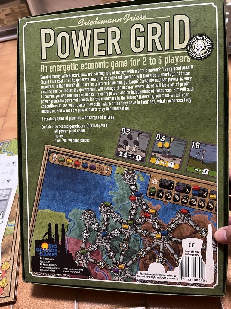 Power Grid - Board Game (2004 Version), Hobbies & Toys, Toys & Games on ...