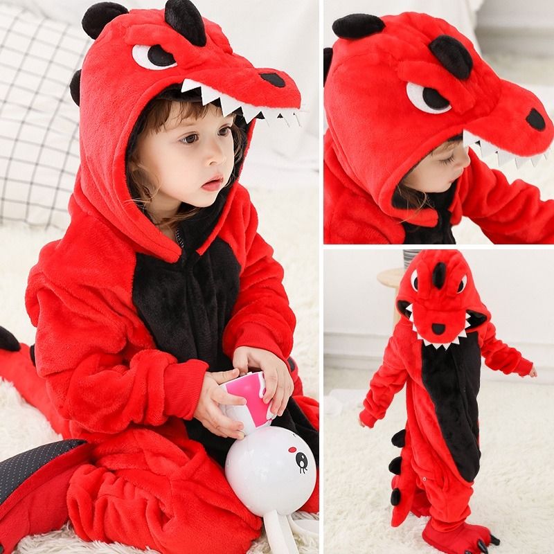 Premium Stitch/Dinosaur/Pikachu/Giraffe Animal Cartoon PajamasCosplay ...