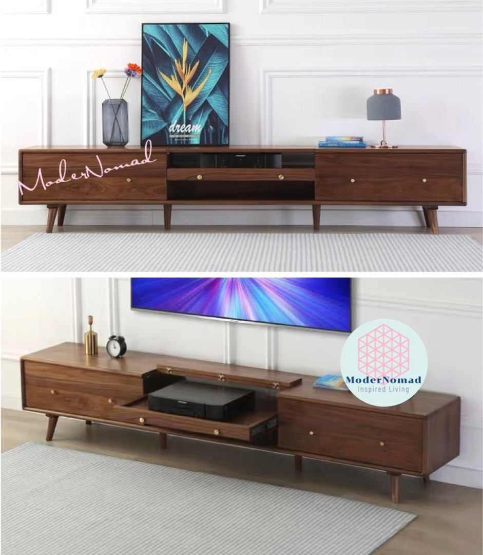 Projector & TV Console Sideboard Projector Cabinet TV Storage Cabinet ...