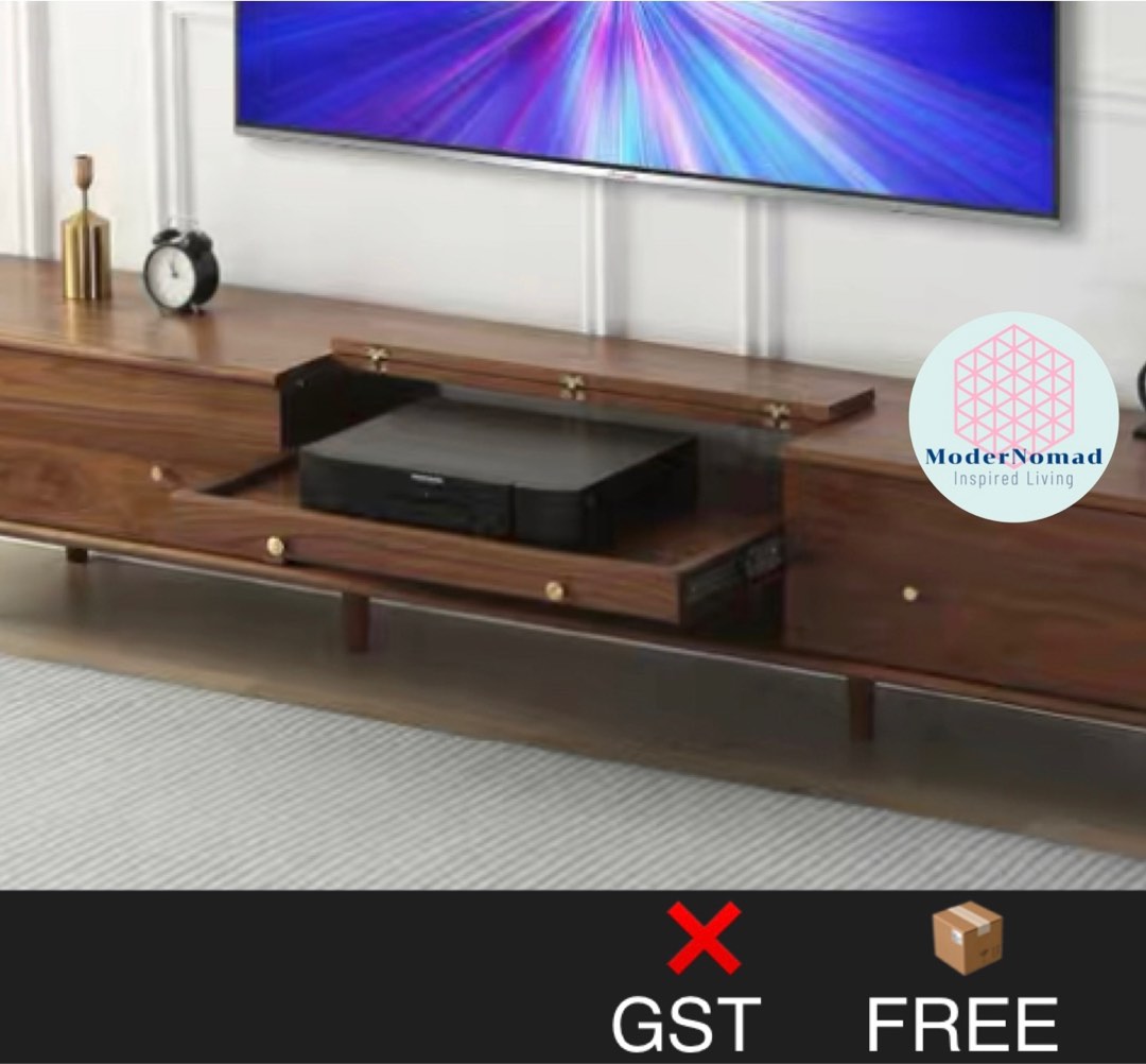 Projector & TV Console Sideboard Projector Cabinet TV Storage Cabinet ...