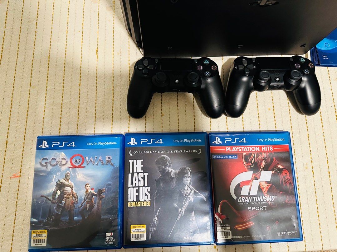 PS4 Pro 1TB 4K Gaming Console, Jet Black, Video Gaming, Video Game ...