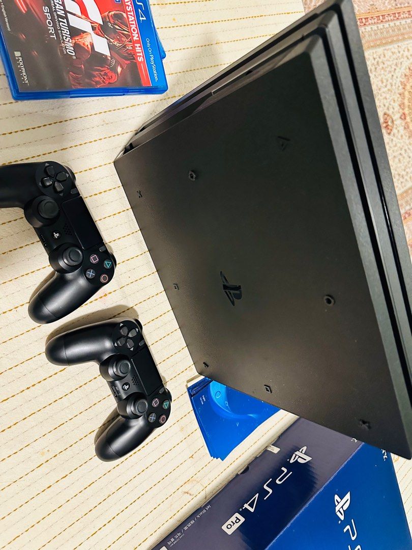 PS4 Pro 1TB 4K Gaming Console, Jet Black, Video Gaming, Video Game ...