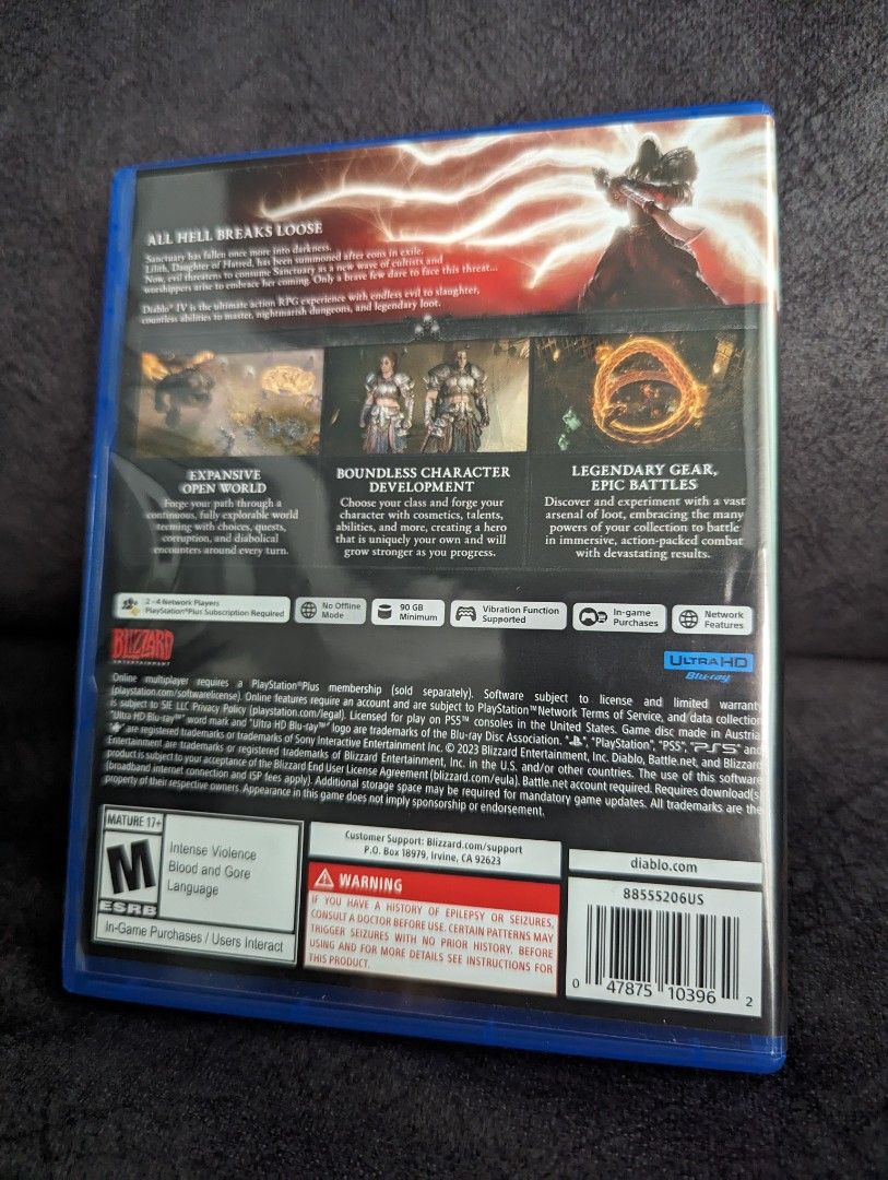 PS5 Diablo 4 / Diablo IV, Video Gaming, Video Games, PlayStation on ...
