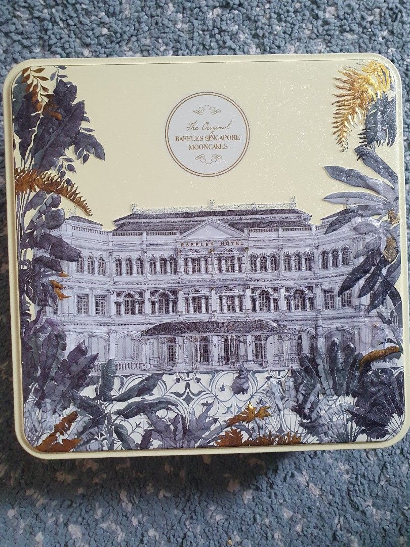 Raffles Hotel 3D mooncake moon cake box, Furniture & Home Living, Home ...