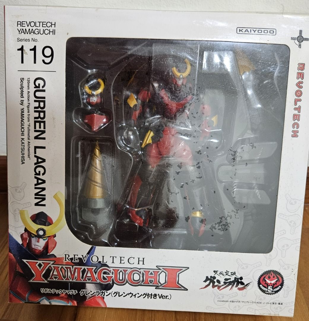 Revoltech Gurren Lagann (with Gurren Wing Ver.) Series No. 119, Hobbies & Toys, Toys & Games on ...
