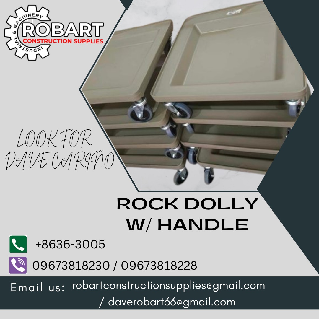 ROCK DOLLY W/ HANDLE, Commercial & Industrial, Construction Tools ...