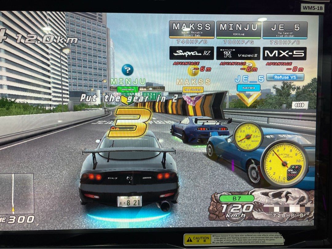 Rx7 YellowMeter,wangan midnight ,wmmt6rr, Video Gaming, Gaming ...