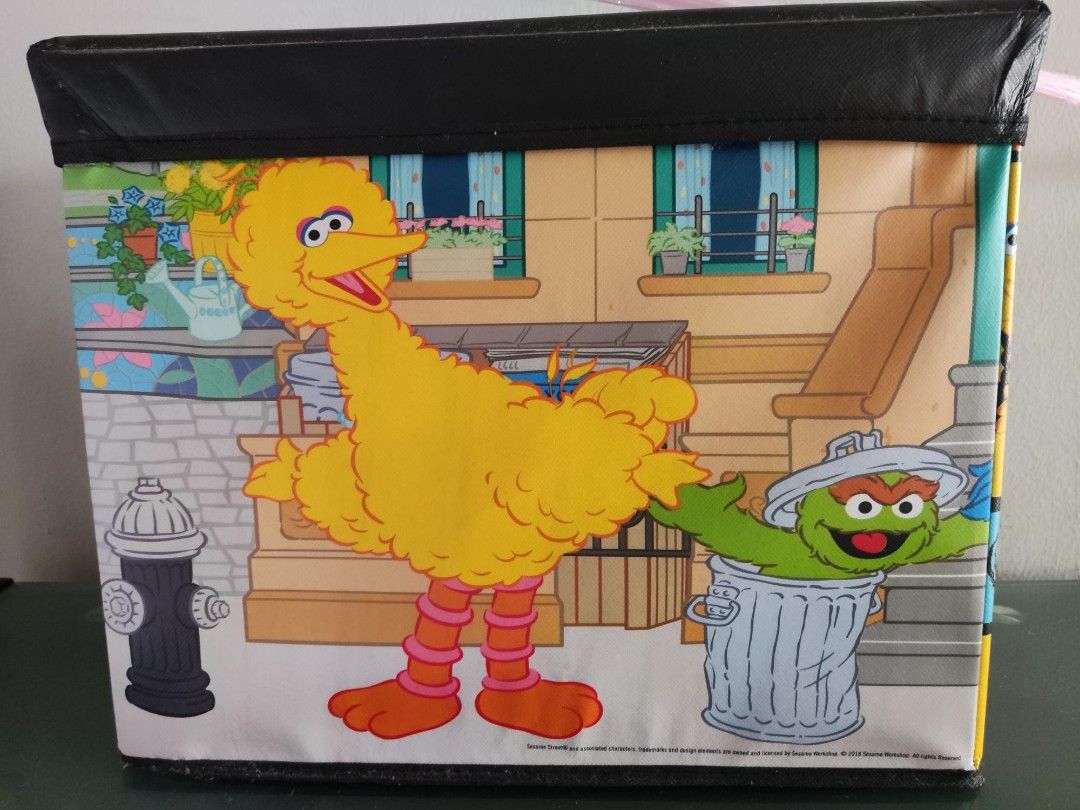 Sesame street storage box, Furniture & Home Living, Home Improvement ...