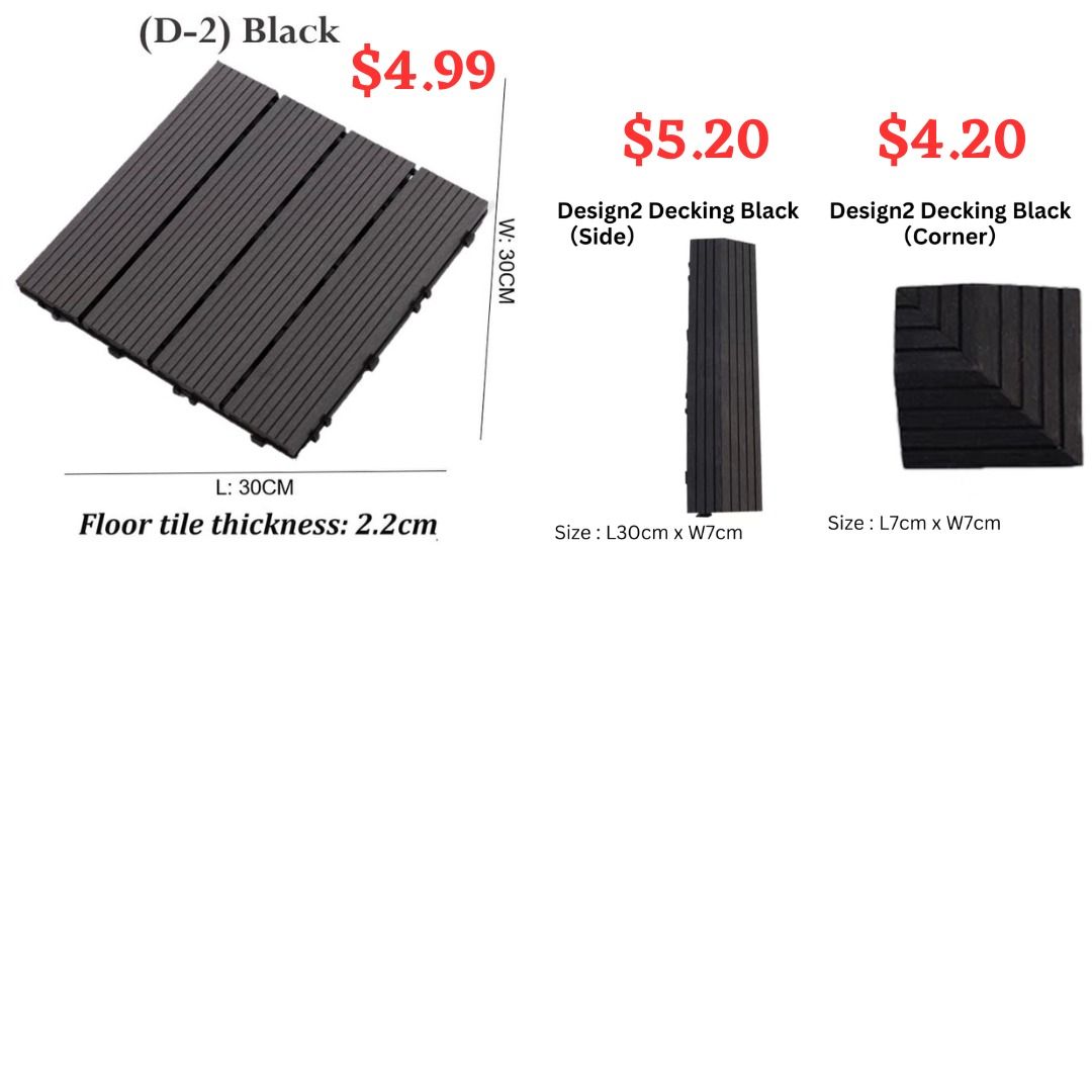 [SG SELLER] Decking Tiles Outdoor & Indoor Flooring Tile Waterproof ...