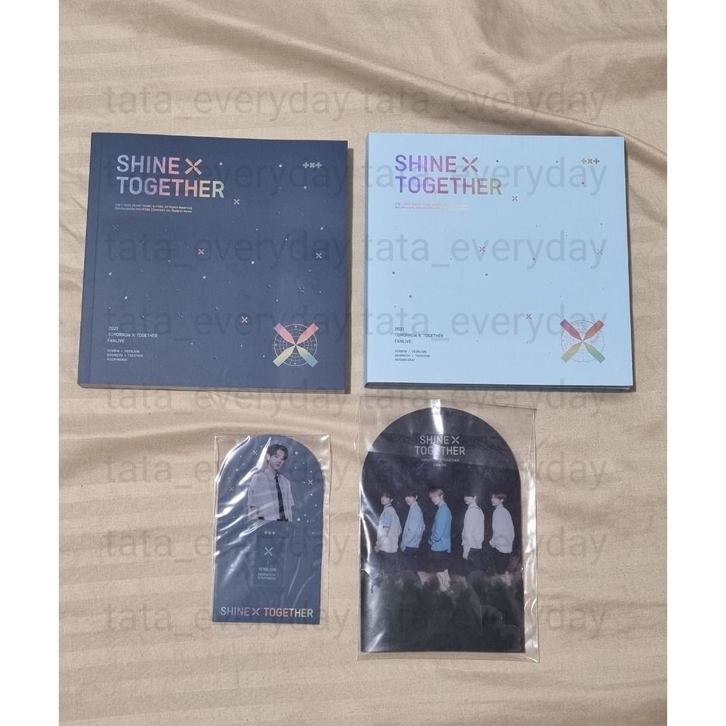 TXT Shine X Together DVD (OB PB DVD Standee YJ Bookmark), Hobbies ...