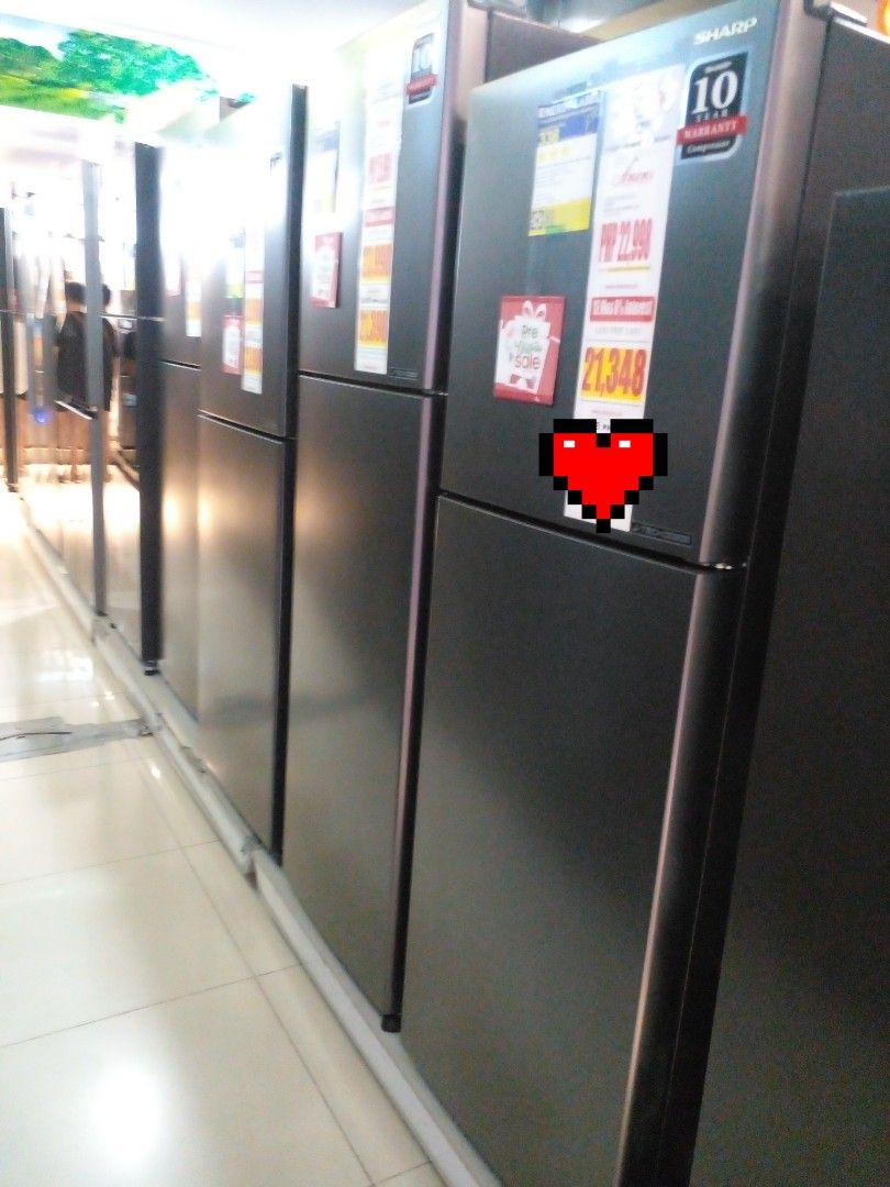 Sharp Inverter Two Door No Frost Refrigerator 6.6cft 7.9cft 9cft 11cft ...