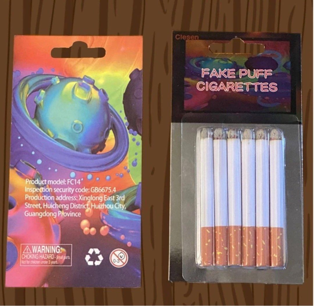 SHEIN FAKE PUFF CIGAR: 6 pcs realistic cigarettes with fake puff smoke ...