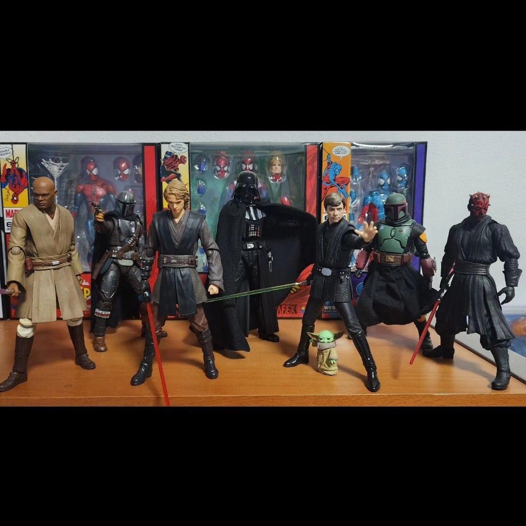 Shf set of 7 star wars figures., Hobbies & Toys, Toys & Games on Carousell