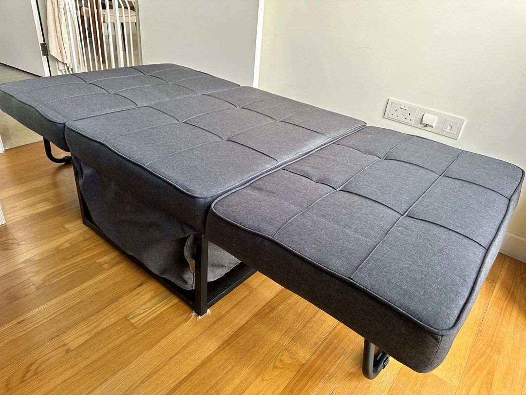 Single sofa bed / foot rest, Furniture & Home Living, Furniture, Sofas ...
