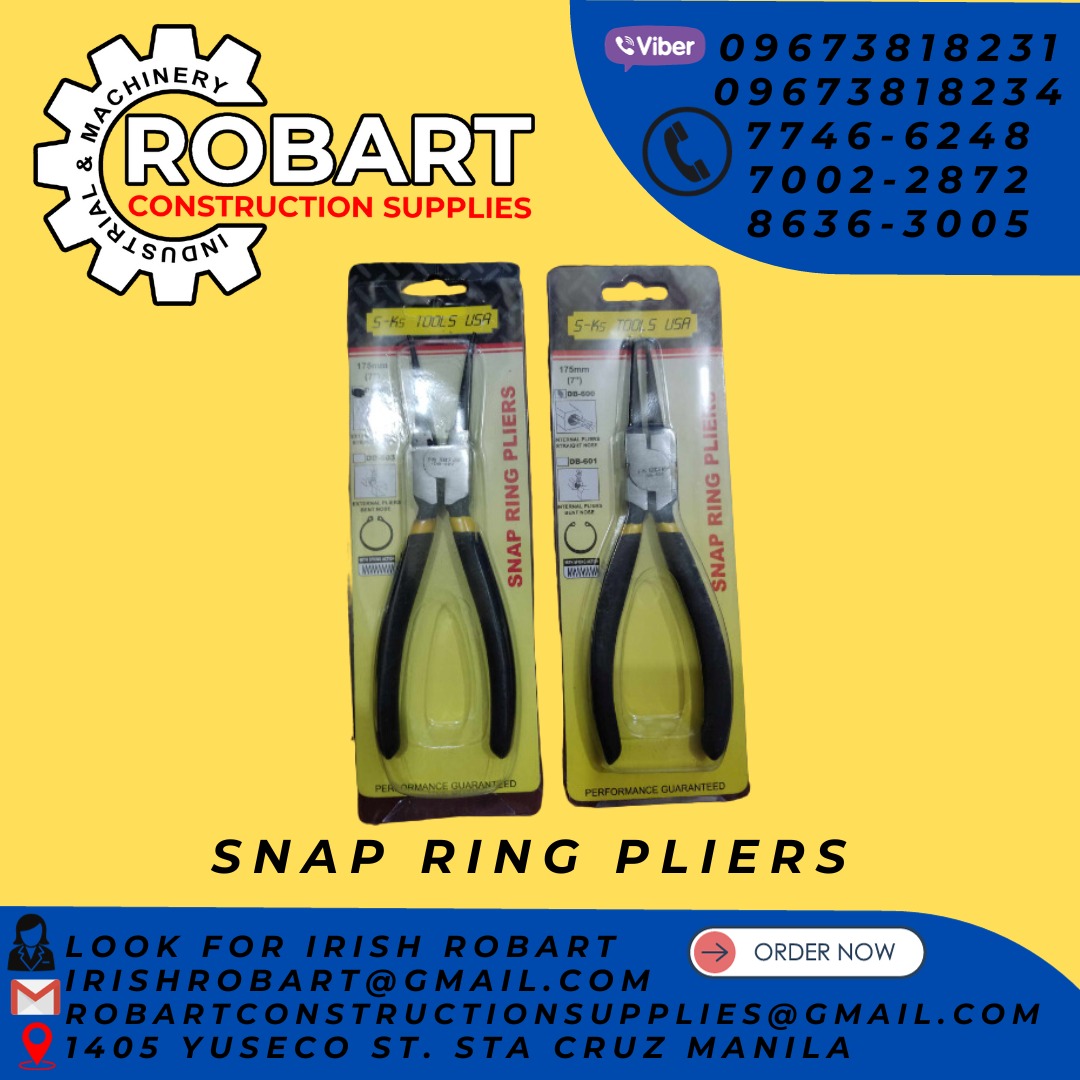 Snap Ring Pliers 7", Commercial & Industrial, Construction Tools ...