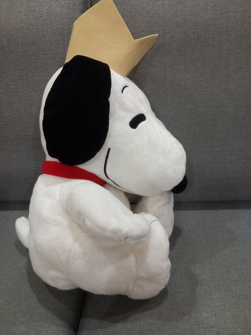 Snoopy King Crown Huge 50cm Plush Soft Toy Japan Authentic Claw Machine ...