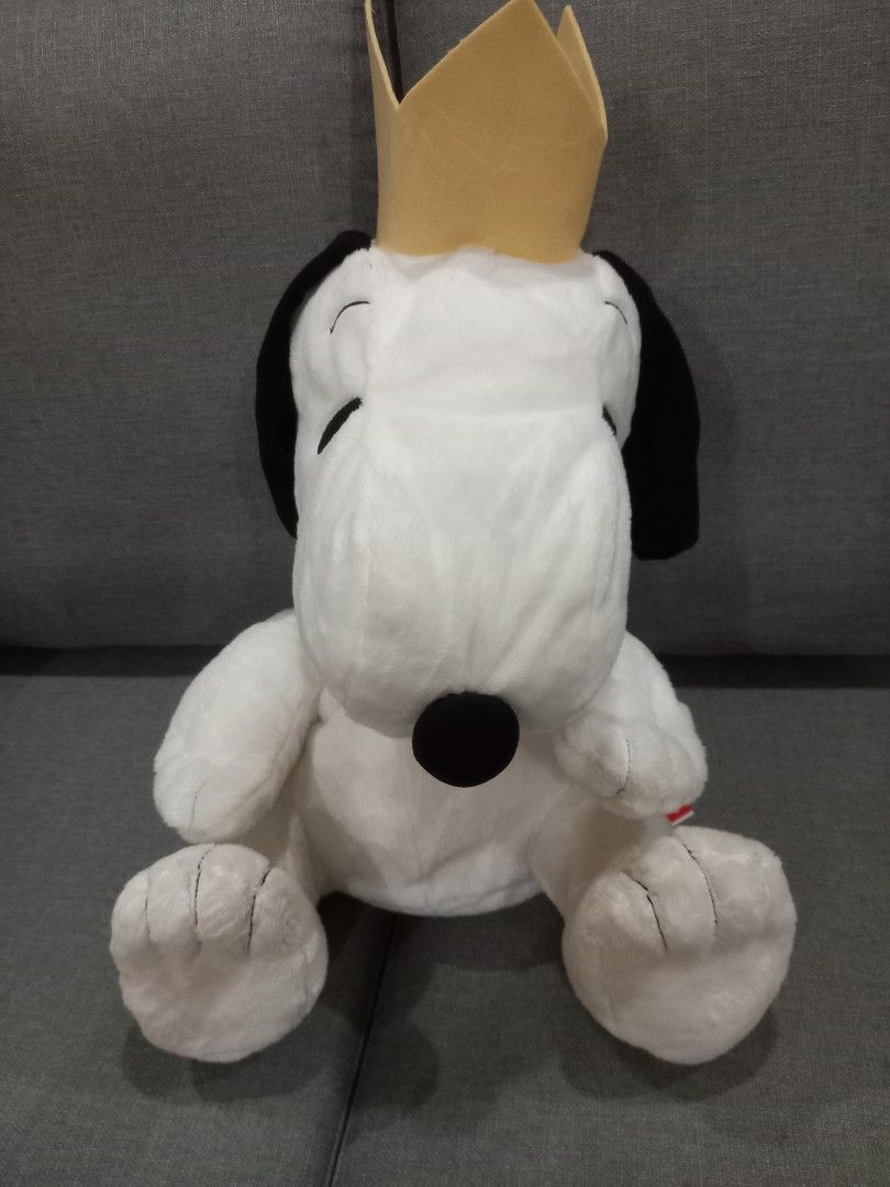 Snoopy King Crown Huge 50cm Plush Soft Toy Japan Authentic Claw Machine ...