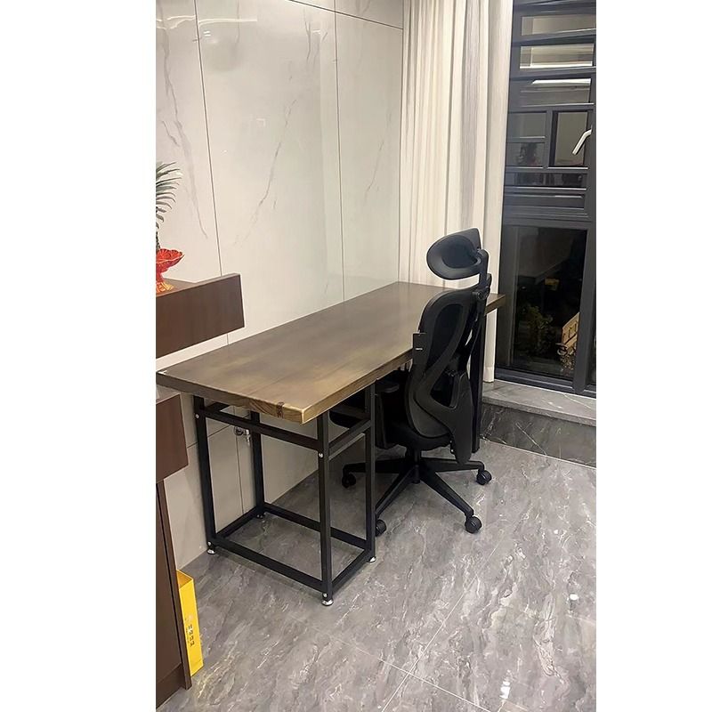Solid wood table TOP Study table Adjustable foot pads Reserve host ...