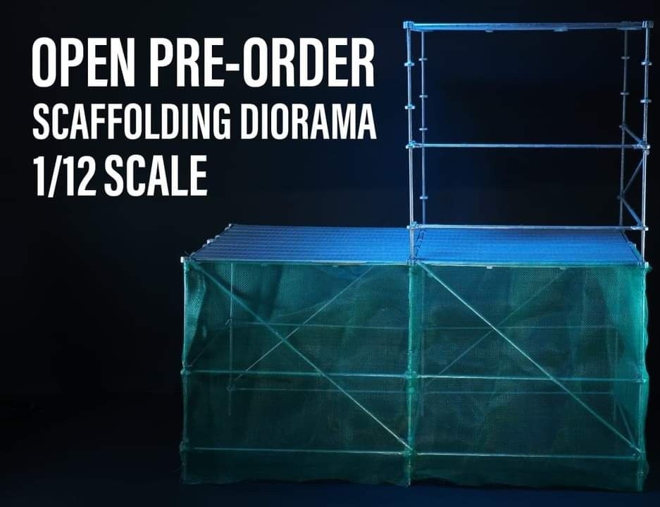 SPECIAL SALE! *Urgent Pre-Order!* Scaffolding Diorama 1/12 6 inch scale ...