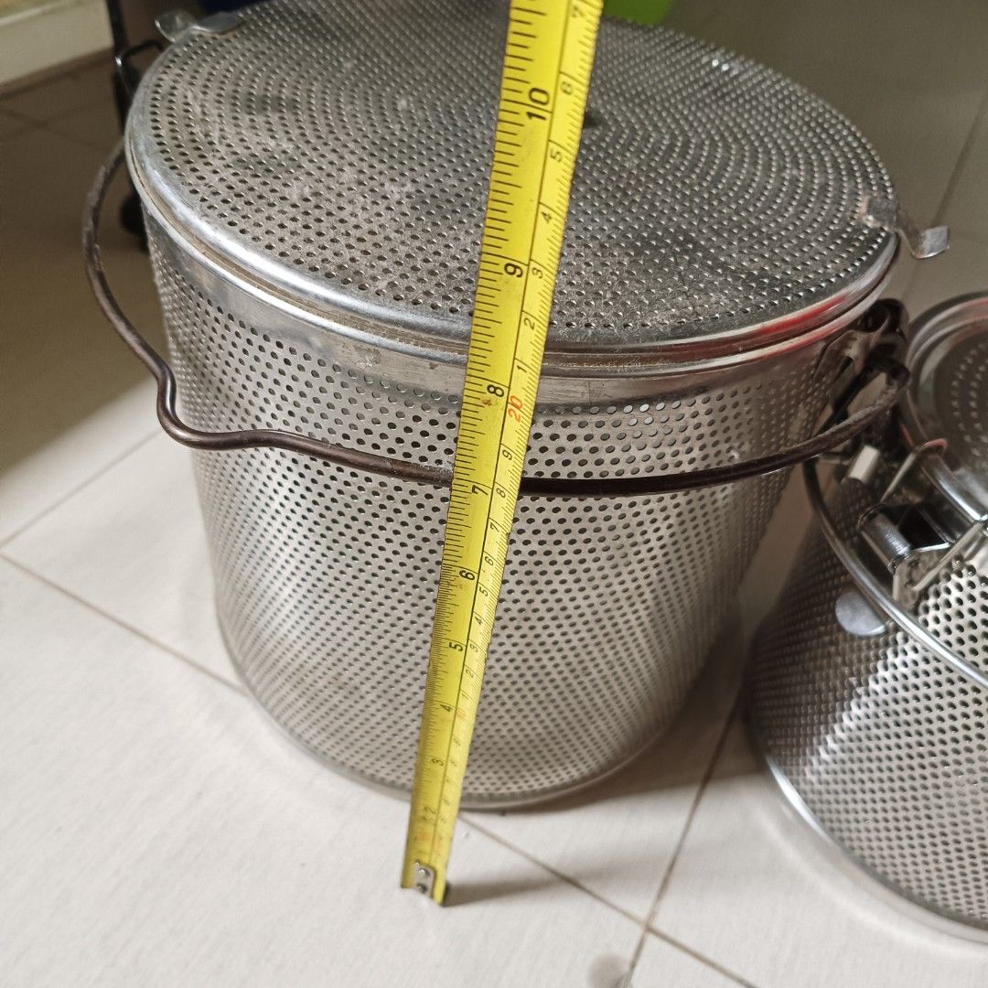stainless steel professional perforated strainer, Furniture & Home ...