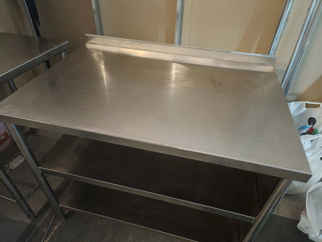 Stainless steel racks tables, Furniture & Home Living, Bathroom ...