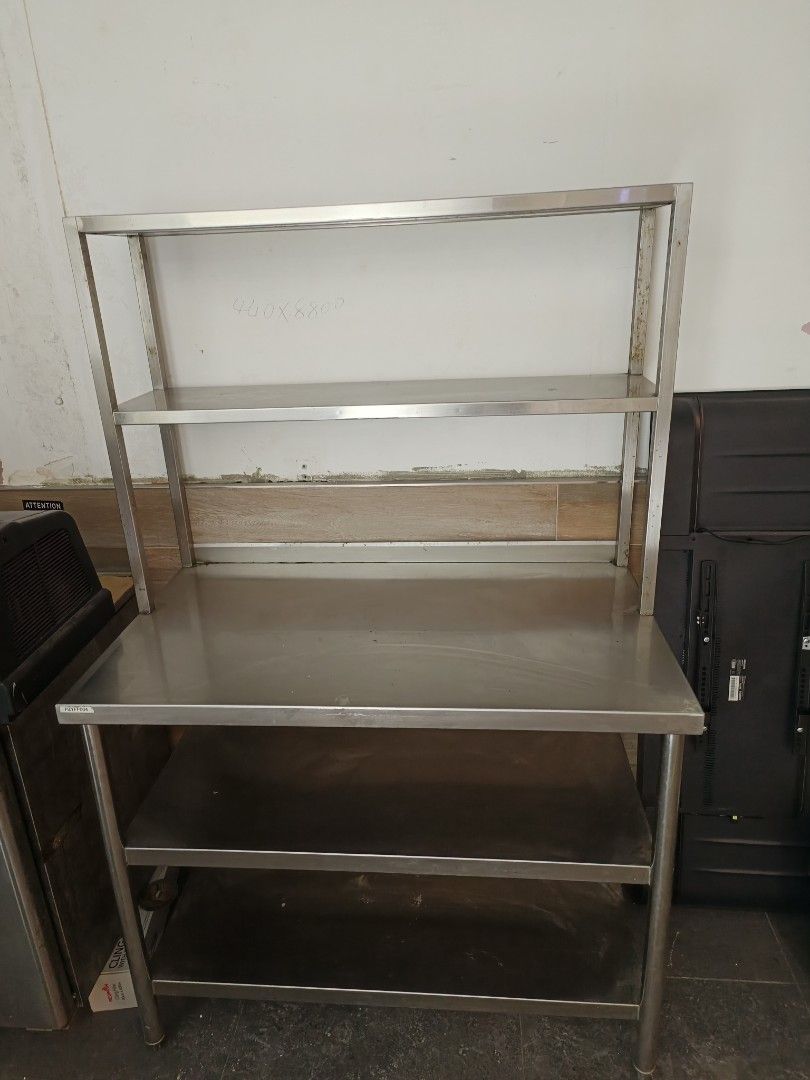 Stainless steel table shelf, Furniture & Home Living, Bathroom ...