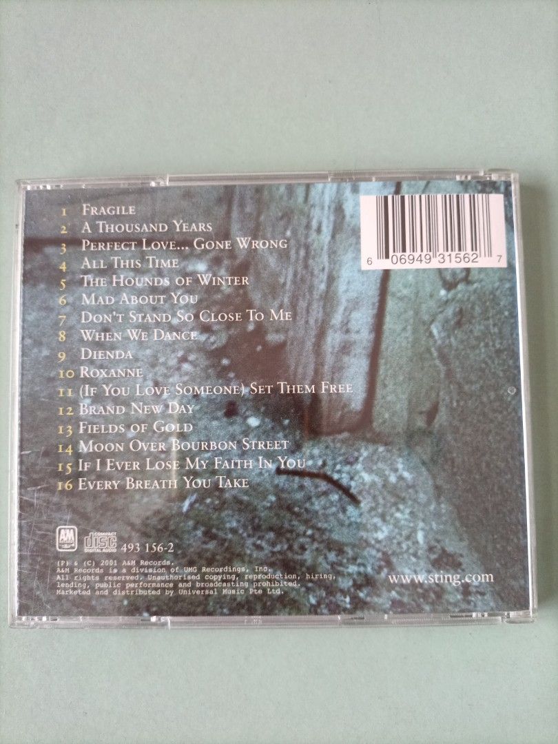 Sting - All this time (CD) bo2, Hobbies & Toys, Music & Media, CDs & DVDs on Carousell